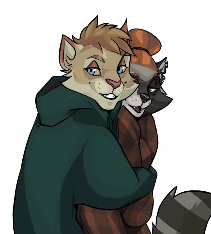 Draw your furry oc nsfw and fanart by Creeepy_raccoon | Fiverr