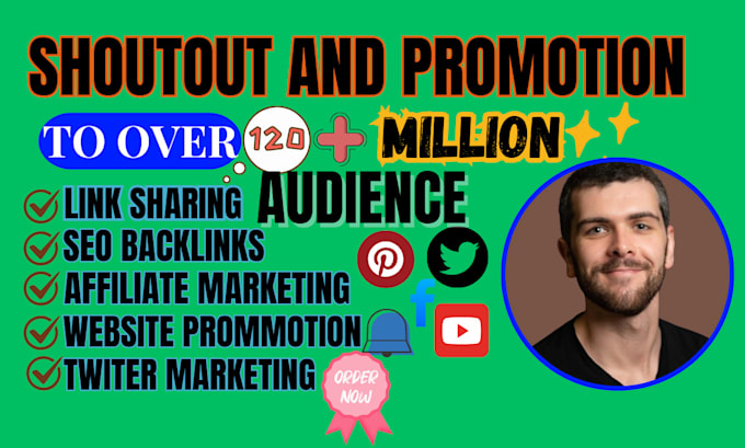 Shoutout share website link to 120m linkedin fb tw yt ig active or real ...