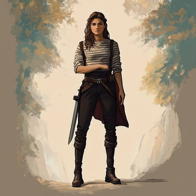 Draw dnd, fantasy character and dnd character art for you by Kolanturer ...