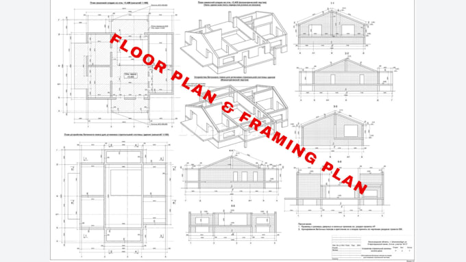 Draw foundation plan, roof , framing plans, elevation city permit ...