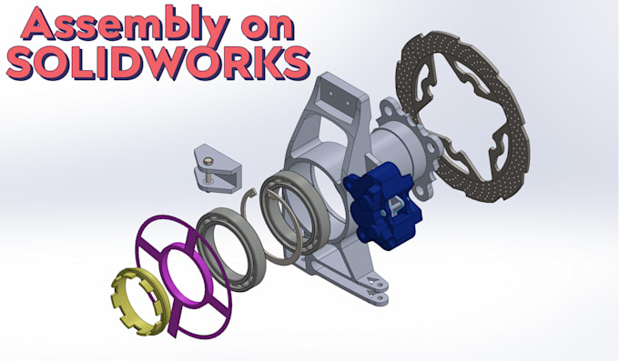 Design a 3d solidworks cad of any part or assembly by Khudija_hashmi | Fiverr