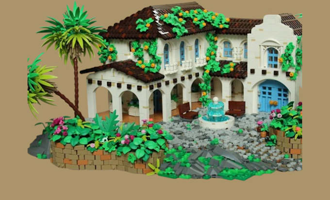 Do 3d lego diorama modular building 3d model lego moc design with ...
