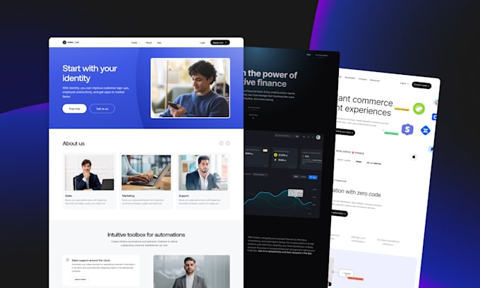 Design high converting figma landing pages saas websites and website ...