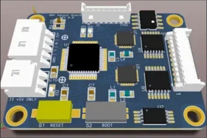 Diagrama esquemático de diseño de pcb en kicad