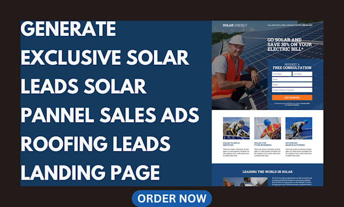 Generate exclusive solar leads solar pannel sales ads roofing leads ...