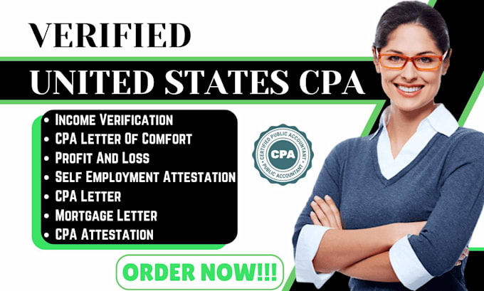 Get you us cpa letter cpa comfort letter cpa verification letter profit ...