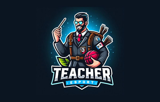 Do teacher cartoon, and character mascot logo with free source file by ...