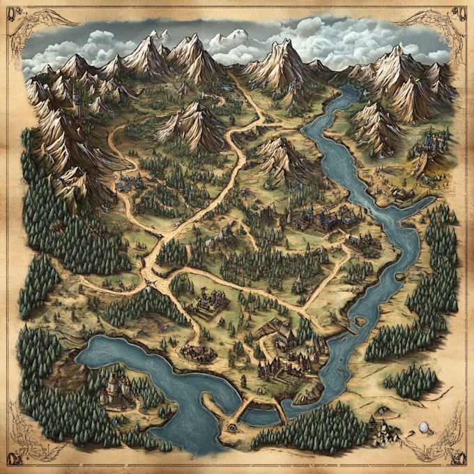 Create custom fantasy map for dnd world map by Marieleonga | Fiverr