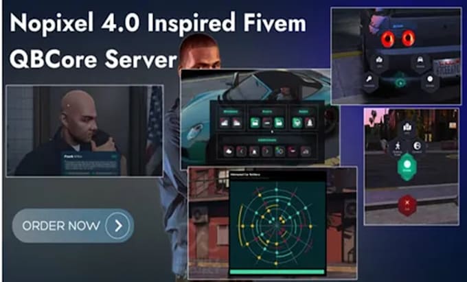Create fivem server nopixel 4 0 inspired qbcore, redm, dayz servers with mods by Mahavvir | Fiverr