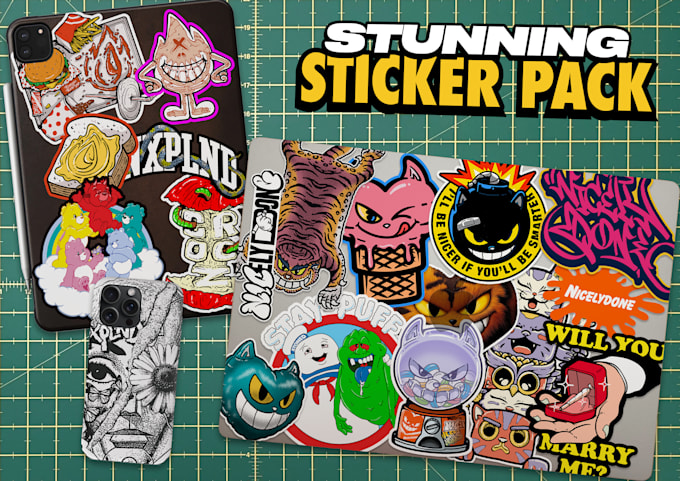 Create a stunning sticker packs custom design by Nicelydone22 | Fiverr