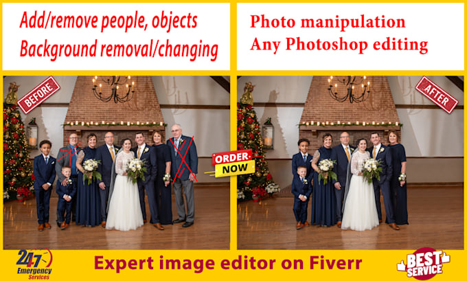 Professional add object remove people,clean up,replace the background retouching by Cutoutwise ...