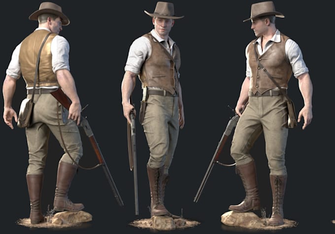 3d character design,custom game,roblox 3d model, render ue5 rig,avatar ...