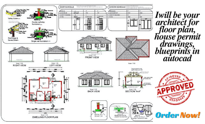 Do architectural permit drawing set in autocad and revit by Ron_weber2 ...
