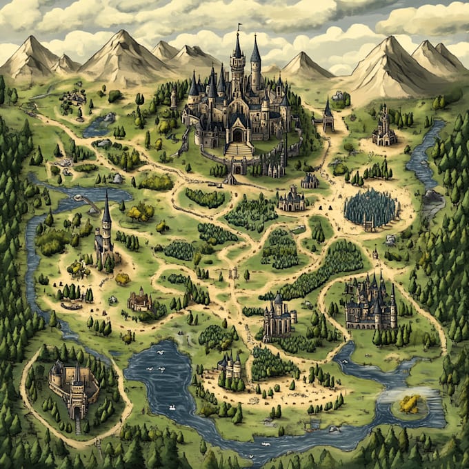 Create custom fantasy map for dnd world map by Tomesiamccray | Fiverr