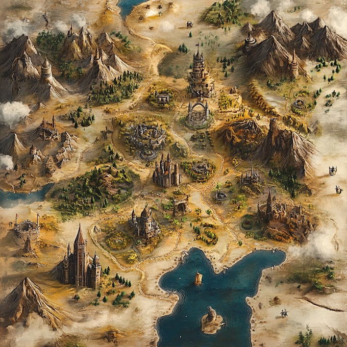 Make fantasy map illustration for dnd by Kahennarn | Fiverr