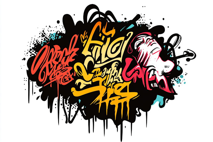 Create graffiti logo or graffiti illustration by Deniqarroll | Fiverr
