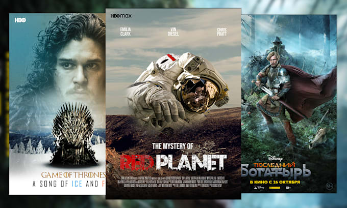 Design a netflix hbo style movie poster for you by Ali_graphics23 | Fiverr