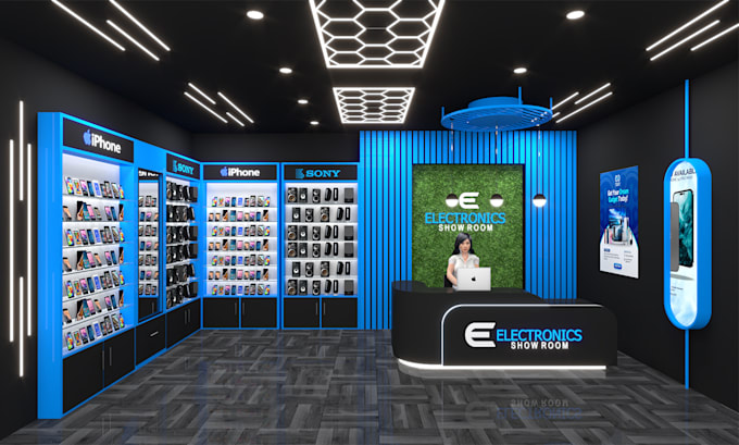 Design and render retail store,restaurant interior design by ...