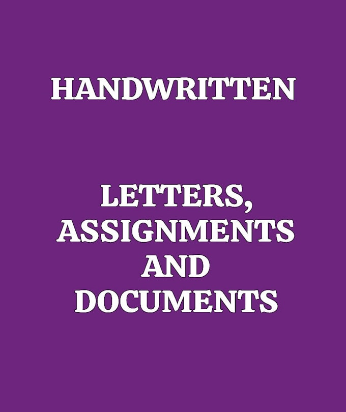 Create handwritten letters, assignments and cards by Arishariaz1 | Fiverr