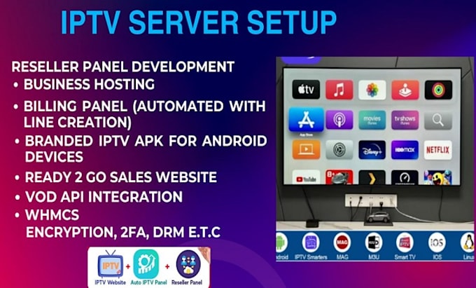 Automate your nxt, xtreamui, xui one panel with whmc setup your nxt, xui panel by Habeem002 | Fiverr