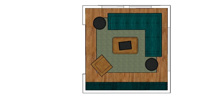 Provide 2d room layouts for your space by Agaresinteriors | Fiverr