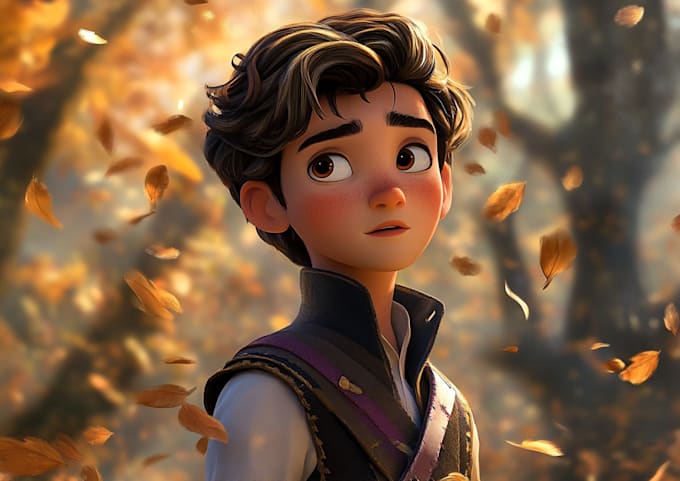 Draw a professional disney style cartoon character by Nintum | Fiverr