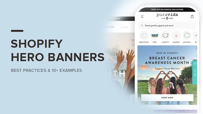 Design website header, web slider, hero image, etsy shop, shopify store ...