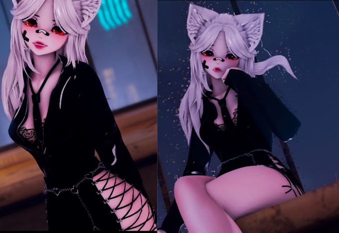 Do vrchat avatar vr character vrc avatar vr chat model furry nsfw dps toggle vrc by Mellovrc ...