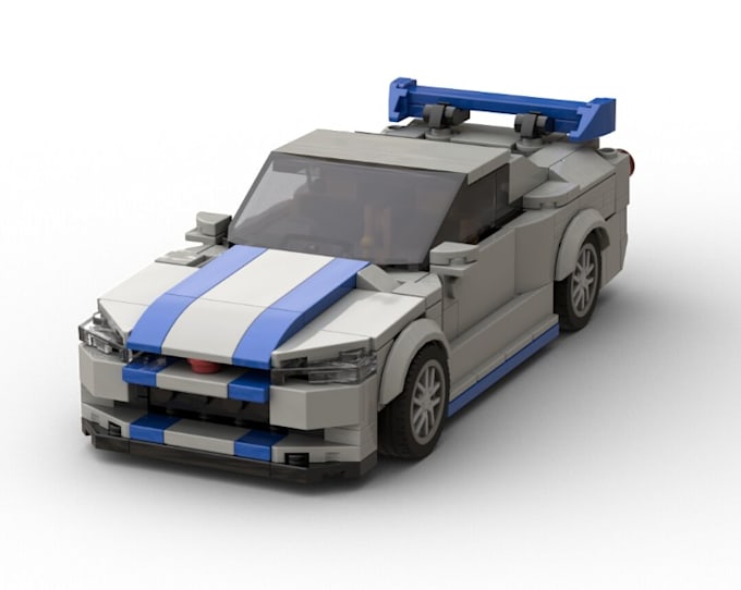 Custom 3d moc lego of vehicle, lego car design body kit, racing car ...