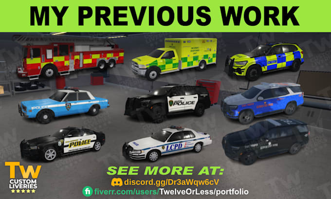 Make custom liveries for your erlc server by Twelveorless | Fiverr