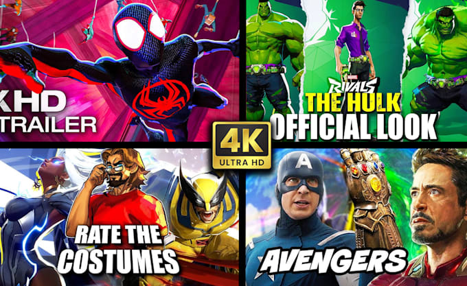 Do marvel rivals 3d thumbnail youtube in 6 hours by Corepixels | Fiverr