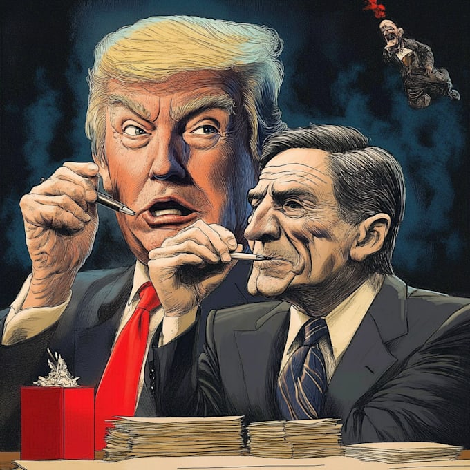 Design your editorial or political cartoon idea by Fomingo | Fiverr