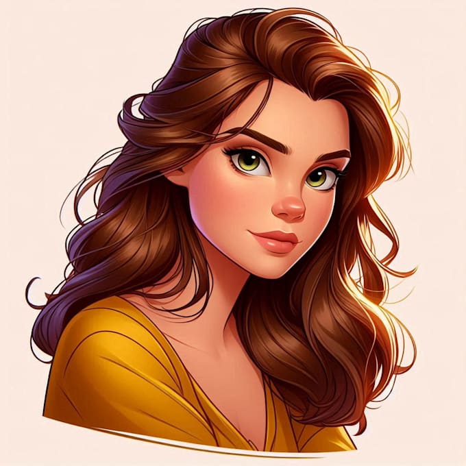 Draw a portrait in semi realism disney cartoon style by Delmetoss | Fiverr