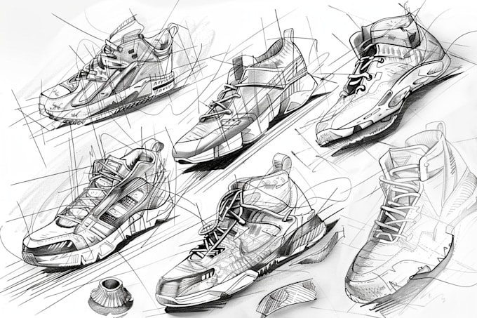 Draw a product, sketch fast simple line art illustration by Bautsican ...