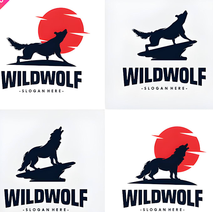 Do animal mascot, eagle, wolf, bear, tiger, fox or lion logo by Anna_baumbach | Fiverr
