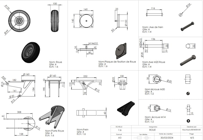 Create detailed mechanical designs and drawings in solidworks by ...