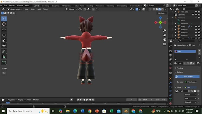 Custom vrchat avatar vrc character furry avatar humanoid anime ...