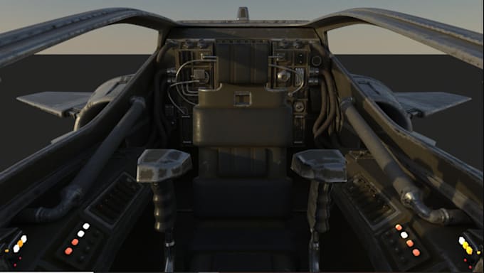 Remodel 3d snub fighter aircraft,3d cockpit interior design,landing ...