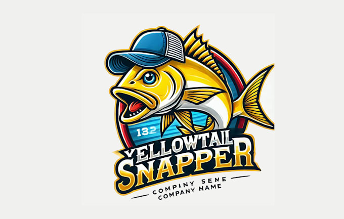 Design a unique yellowtail snapper mascot logo for your brand by ...