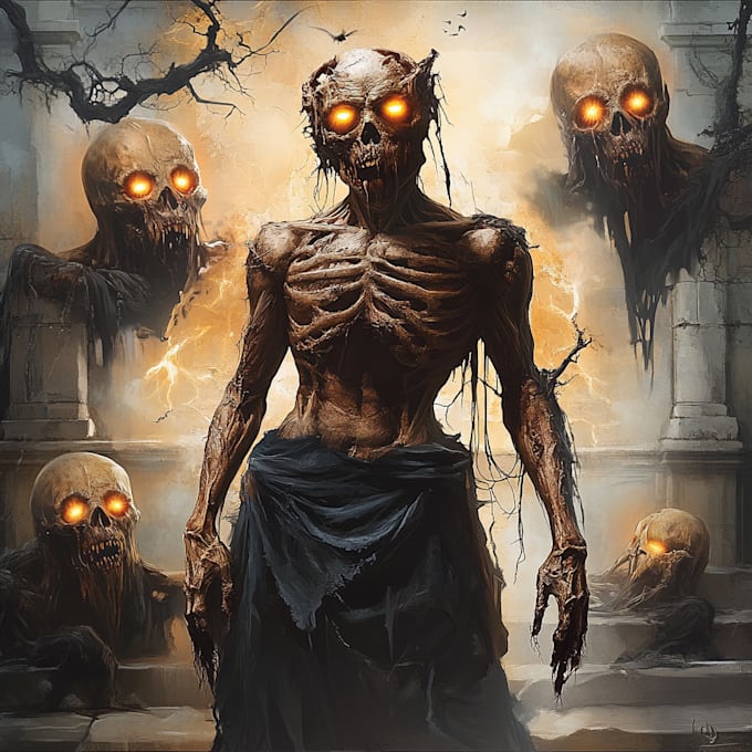 Create a horror or fantasy character art by Cegnilai | Fiverr
