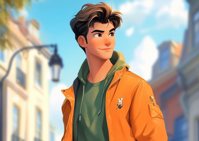 Draw a professional disney style cartoon character by Hirzedox | Fiverr