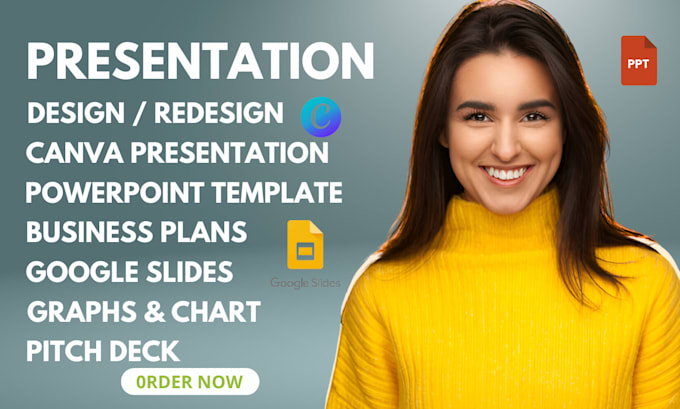Redesign powerpoint google slide presentation canva investor pitch deck template by Kylie ...