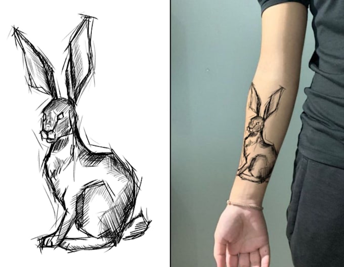 Make a tattoo desidn in sketch style by Maria_kostenko | Fiverr