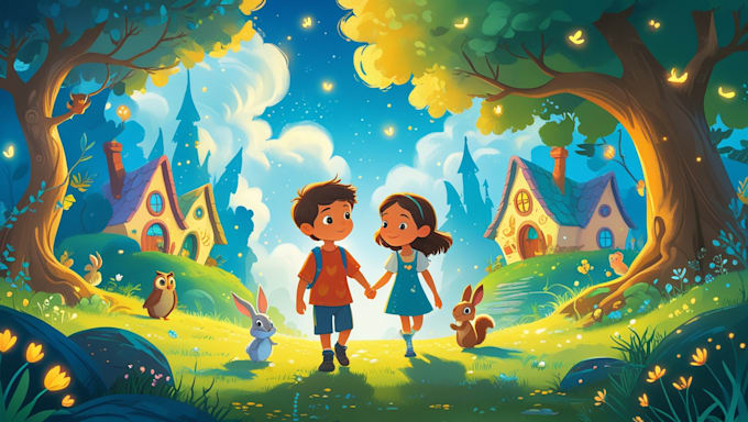 Illustrate children story book illustration, christian story book ...