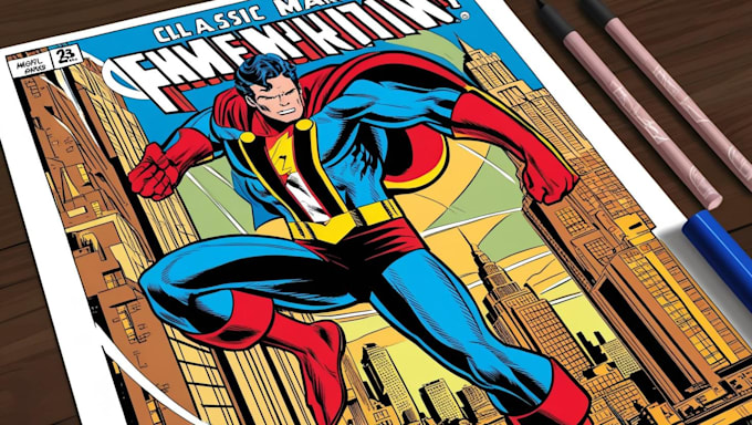 Draw comic book art and comic book illustration by Stevenillon | Fiverr