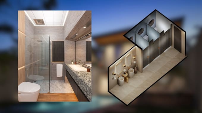 Make axonometric render for your room from floorplan by Ffbennhard | Fiverr