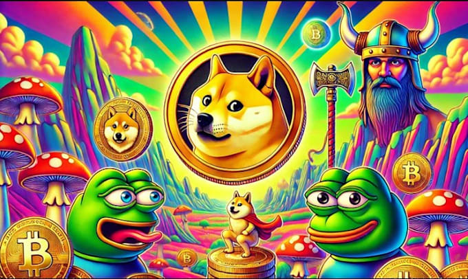 Draw meme coin character meme coin sticker meme coin art meme coin ...