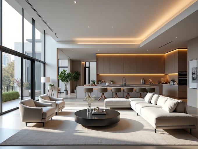 Do 3d exterior, interior design,sketchup 3d model and architectural 3d rendering by Annq89 | Fiverr