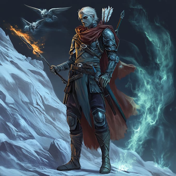 Make your dnd character art, fantasy character by Kharuthnei | Fiverr