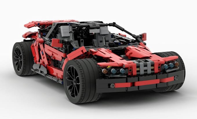 Design 3d lego car 3d model car design manual instruction fivem car ...